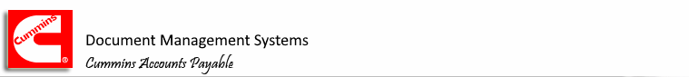 Cummins AP Document Management System - Login